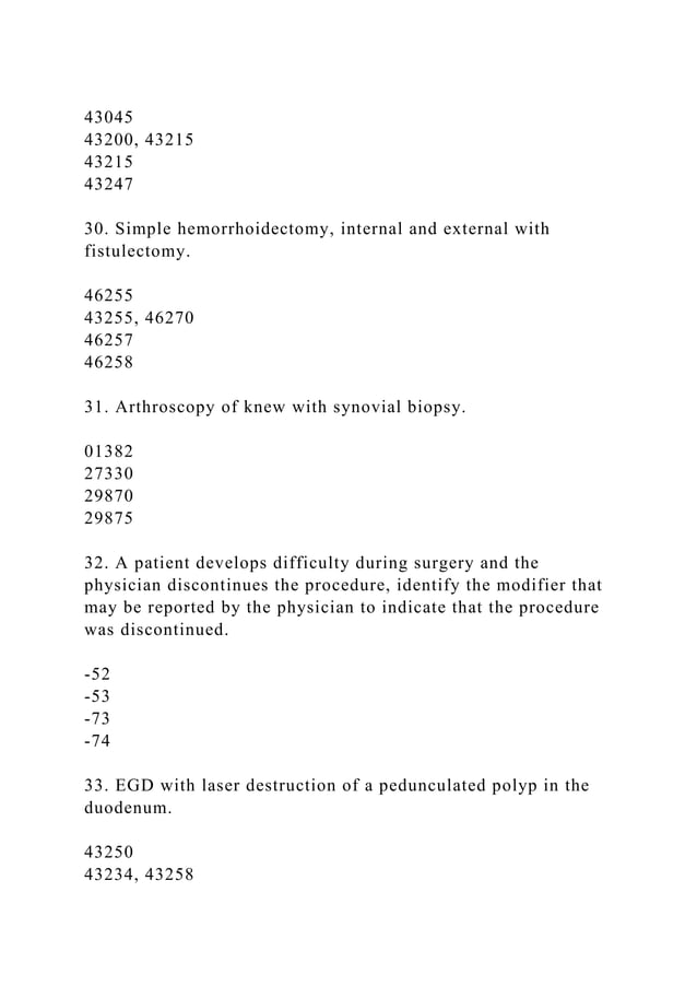 This assignment requires Ambulatory Care Coding experience.You CAN.docx | Surgery | Medical Health