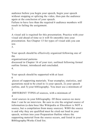 This assignment should include the outline of PERSUASIVE SPEECH.docx