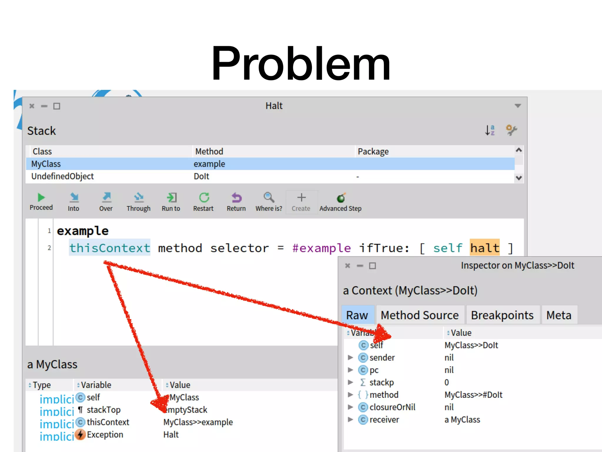 thisContext in the Debugger | PPT