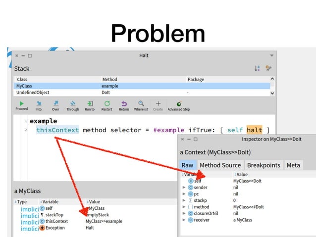 thisContext in the Debugger | PPT