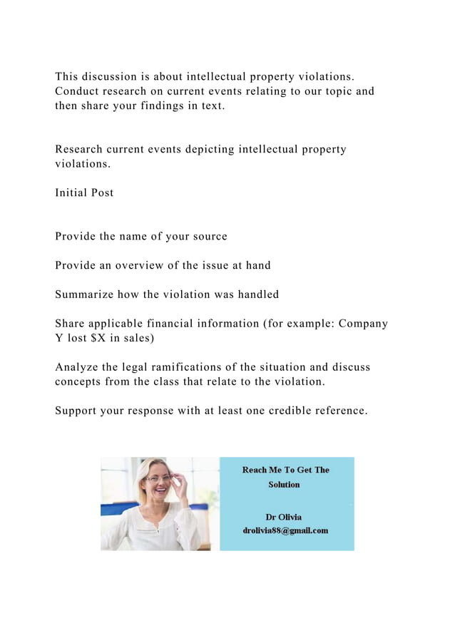 This discussion is about intellectual property violations. Conduct r | PDF