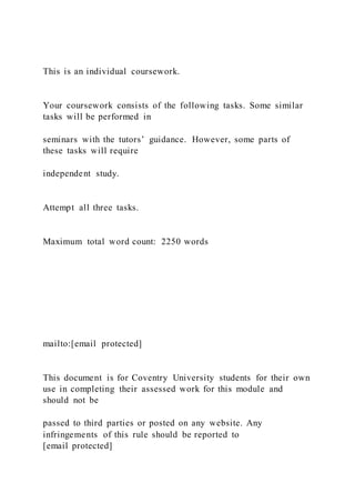 This document is for Coventry University students for their ow | DOCX