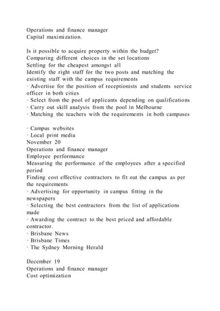 This document is Operational Performance Report Template. It | DOCX