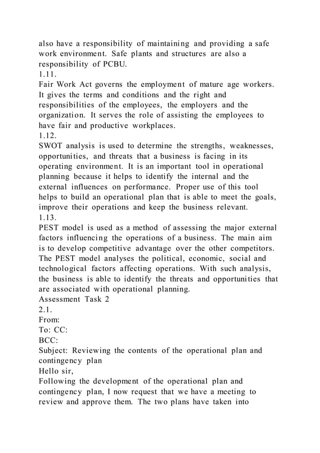 This document is Operational Performance Report Template. It | DOCX