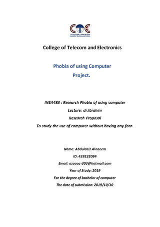 Phobia Of Computer | DOCX