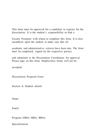 This form must be approved for a candidate to register for t | DOCX