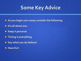 This i Believe CATE2014 presentation | PPT