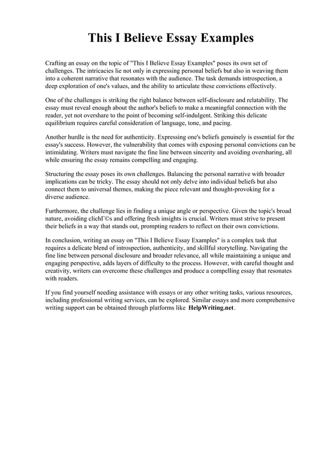 This I Believe Essay Examples.pdf