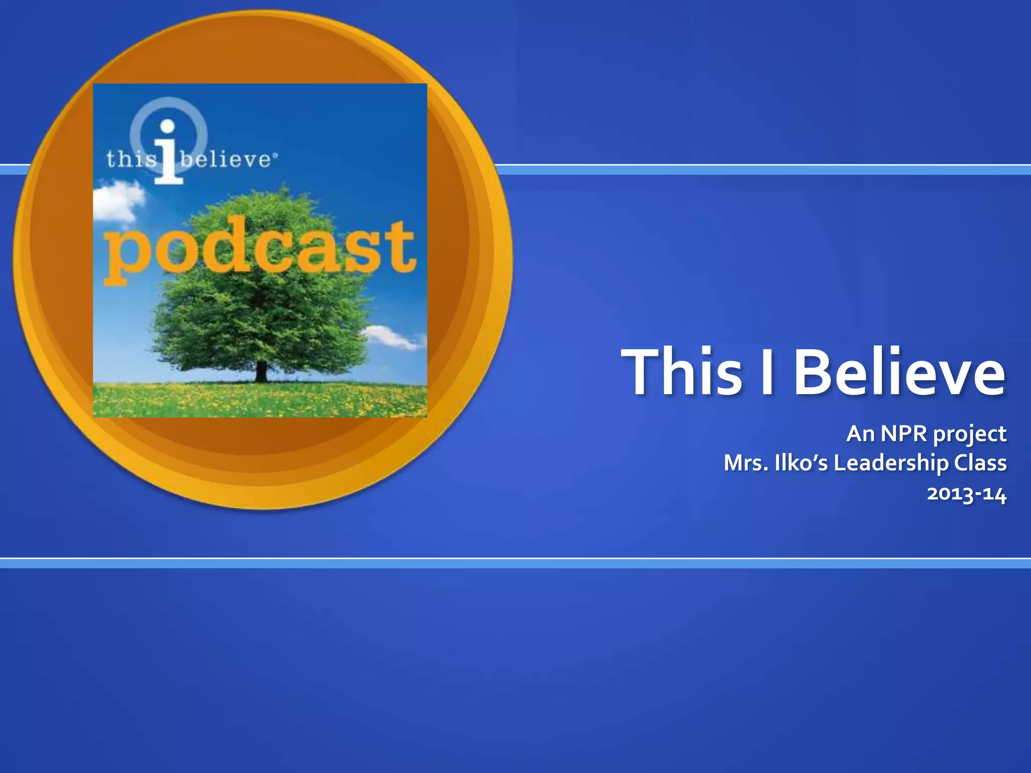 This i believe unit powerpoint | PPTX