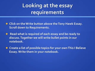 This i believe unit powerpoint | PPTX