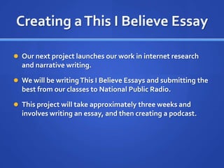 This i believe unit powerpoint | PPTX