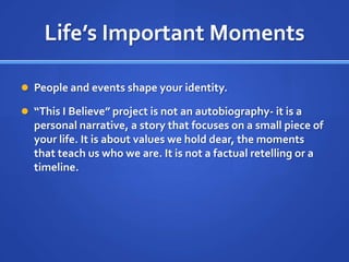 This i believe unit powerpoint | PPTX