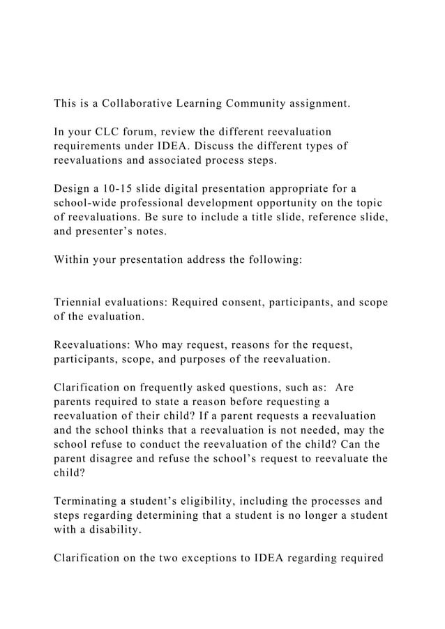 This is a Collaborative Learning Community assignment.In you | PDF