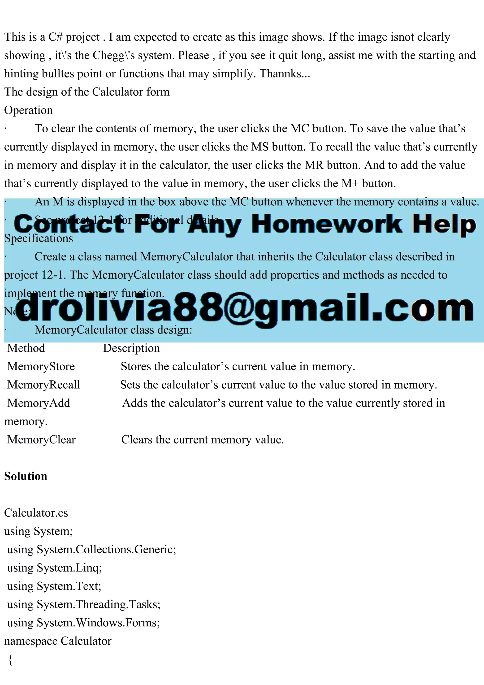This is a C# project . I am expected to create as this image shows. .pdf