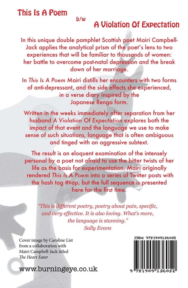 This Is A Poem b/w A Violation Of Expectation by Mairi Campbell Jack ...