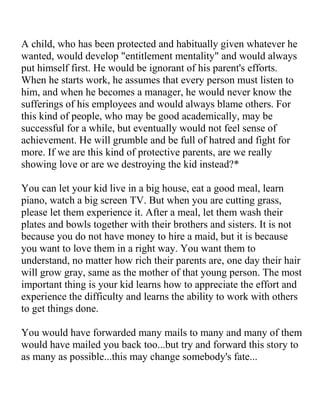 This is a powerful message in our modern society | DOCX