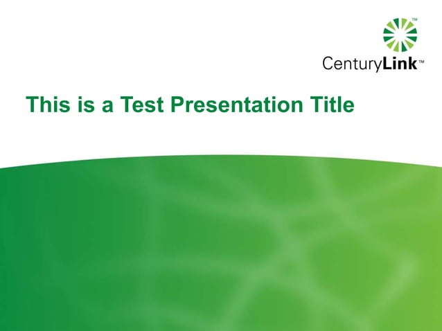 This Is A Test Presentation Title | PPT