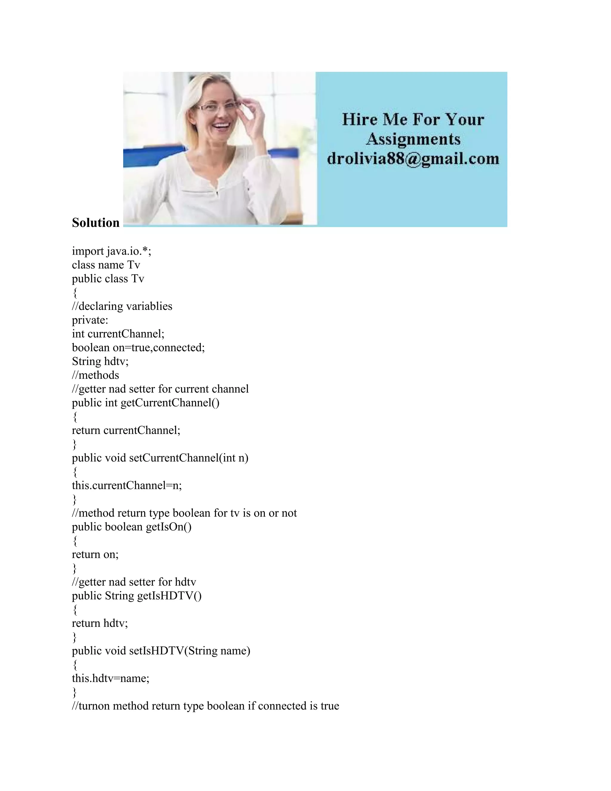 This is a UML diagram- Class - TV Attributes - Current Channel On Conn.docx