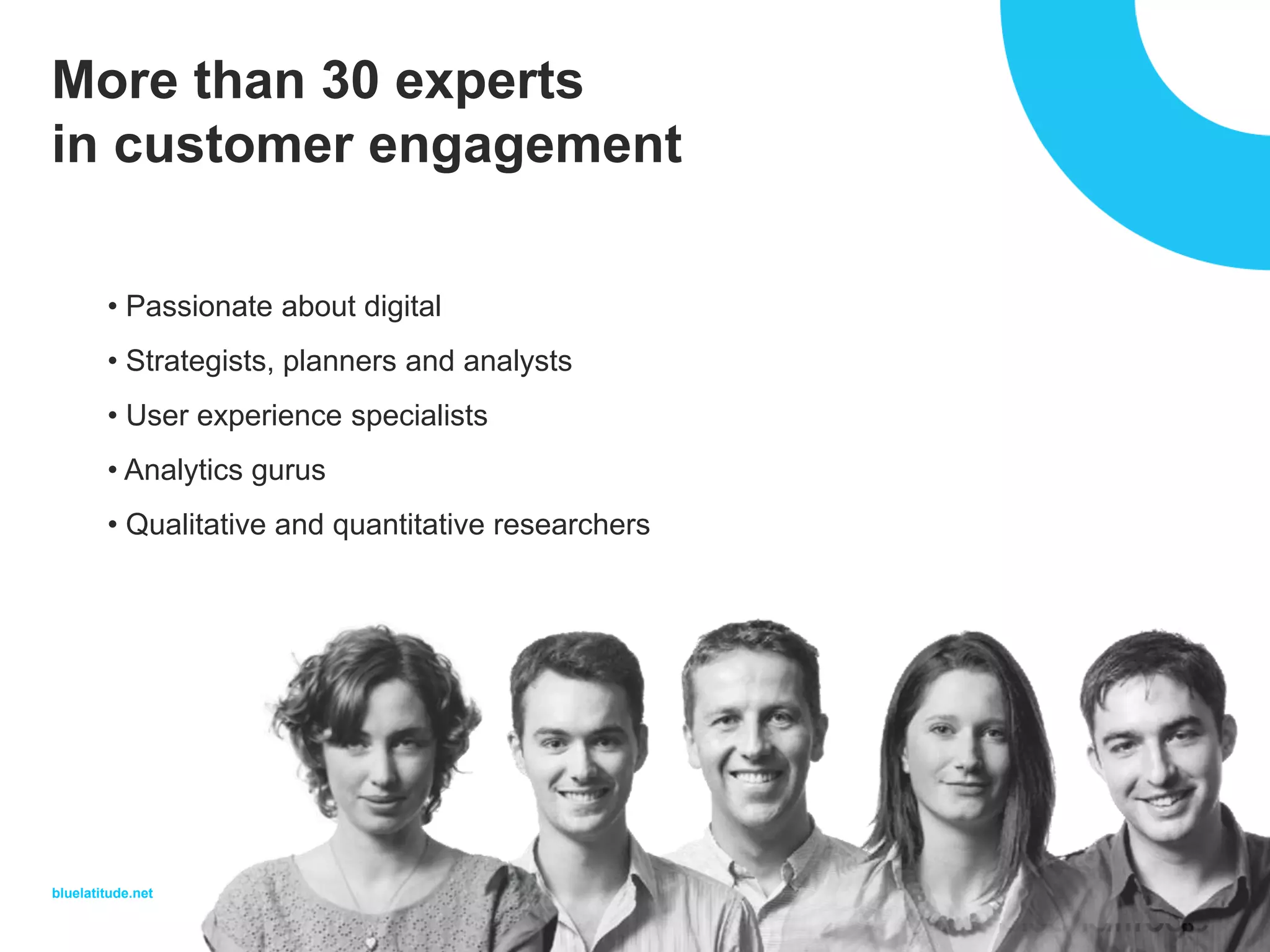 This is Blue Latitude - Customer Engagement Architects | PPT