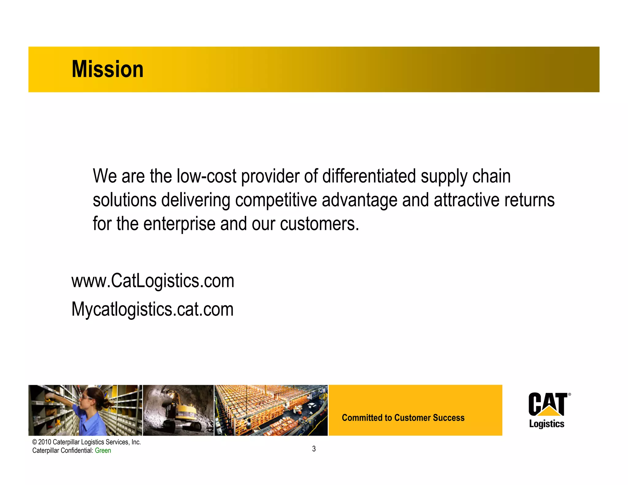 This Is Cat Logistics 2010 Micro | PDF