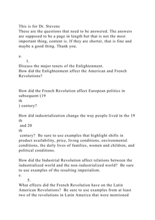 This is for Dr. StevensThese are the questions that need to be ans.docx