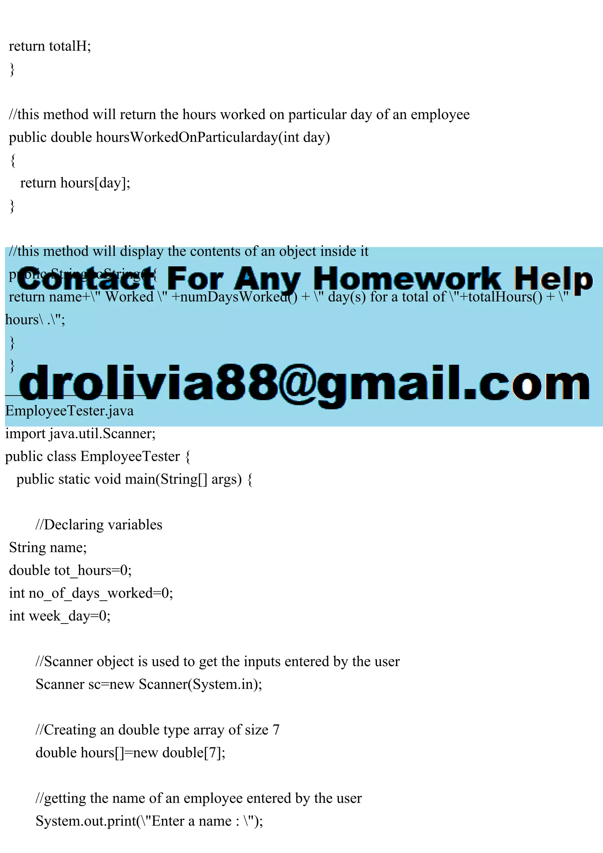 this is java. problem.i already make employee class. but i can not.pdf | Programming Languages ...