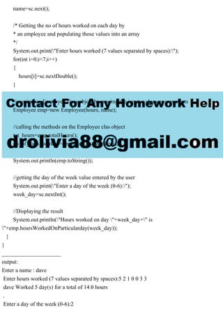this is java. problem.i already make employee class. but i can not.pdf | Programming Languages ...