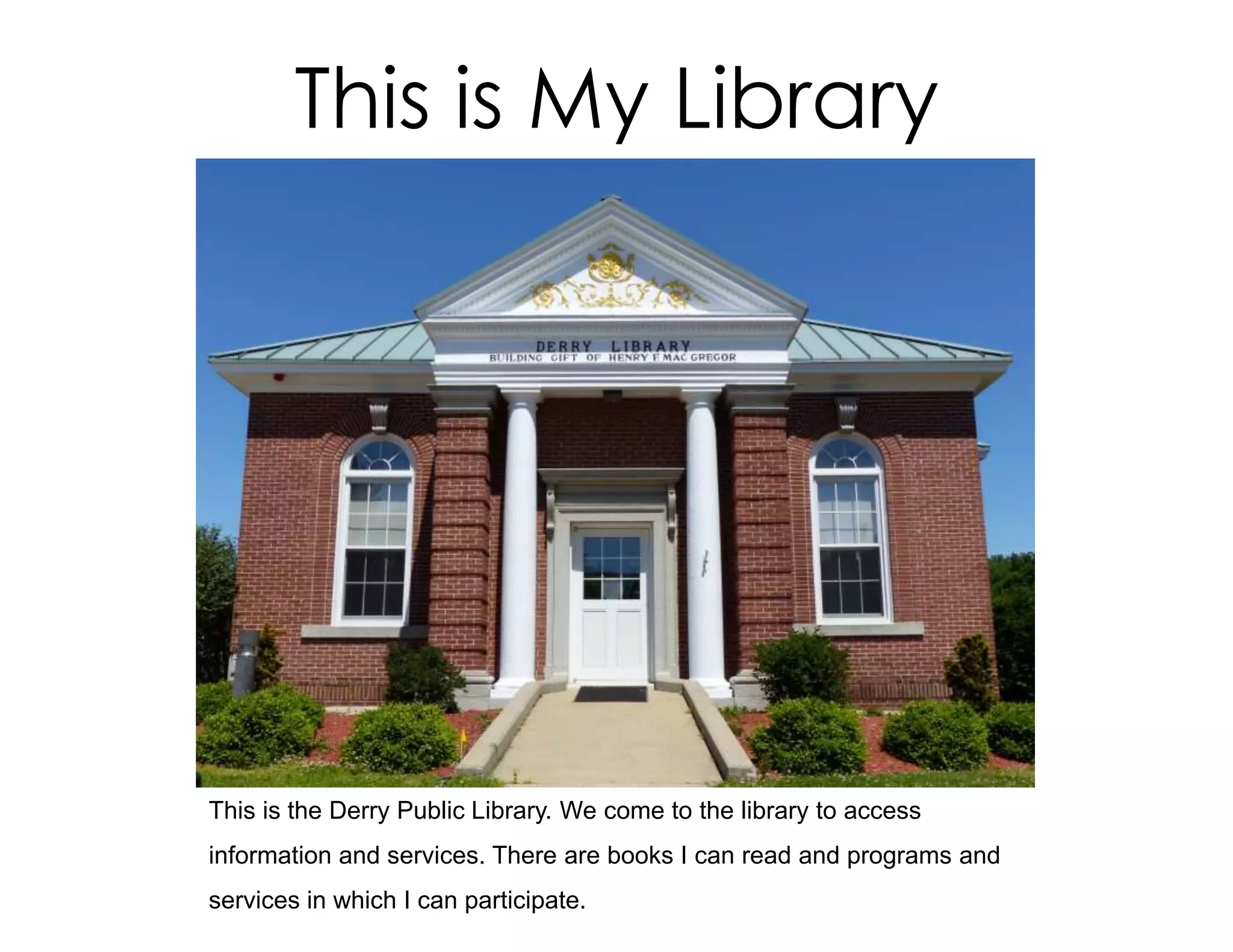 This is my_library_slideshow | PPT