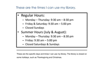 This is my_library_slideshow | PPT