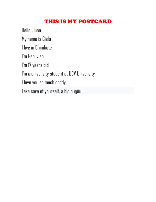 THIS IS MY POSTCARD_pimentel rodriguez.docx....................... | PDF