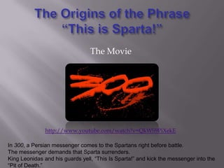 "This is Sparta!" Greco-Persian War or the Battle of Thermopylae | PPTX