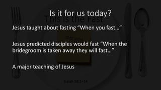 This is the fast Isaiah 58:1-14 | PPTX