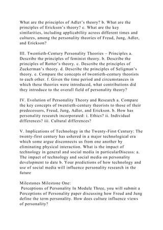 This is the last part of a three part assignment. Attached are the .docx