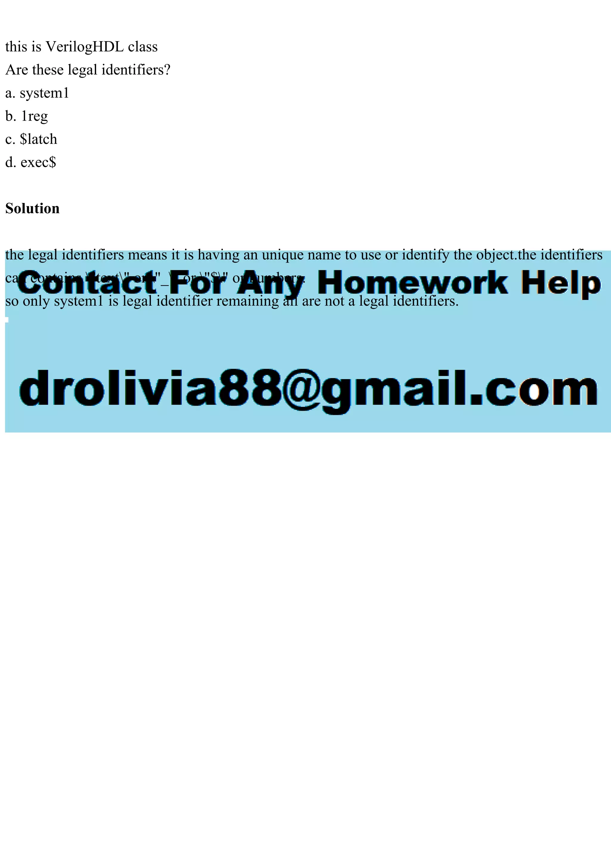 this is VerilogHDL classAre these legal identifiersa. system1.pdf