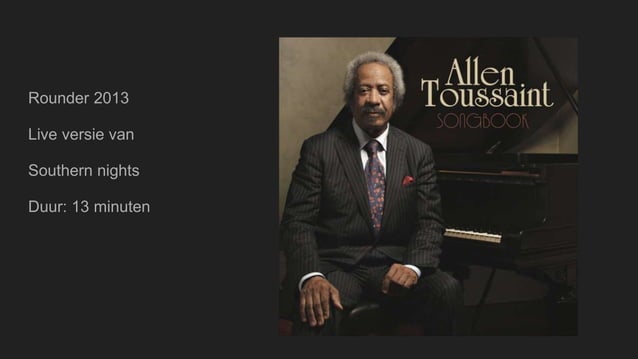 This magic moment - Allen Toussaint. Southern nights | PPT