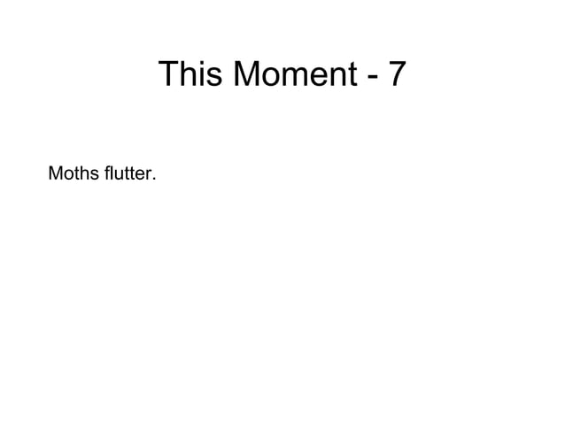 Visualizing the poem, This Moment (Eavan Boland) | PPT
