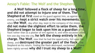 Aesop's Fables: The Lion and the Mouse & The Wolf and the Shepherd ...