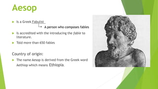 Aesop's Fables: The Lion and the Mouse & The Wolf and the Shepherd | PPT