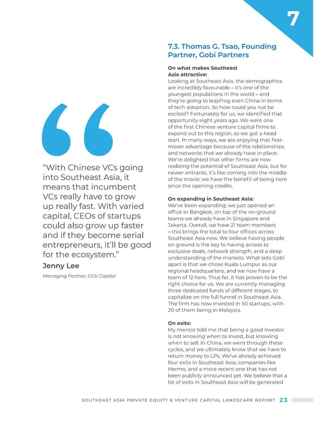 Thomas G. Tsao on 2018 Southeast Asia Investment Landscape | PDF