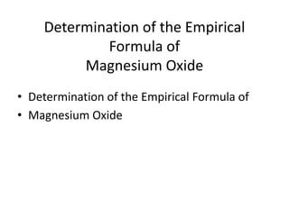 This one magnesium lab | PPT