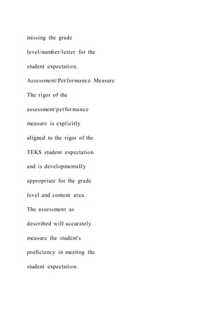 This project is aligned to the Texas Approved Educator Standards 1 | DOCX