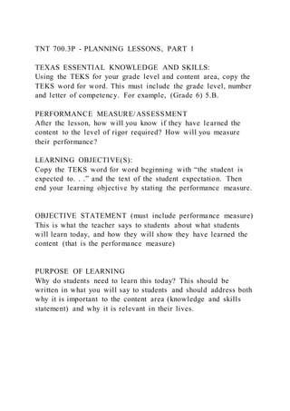 This project is aligned to the Texas Approved Educator Standards 1 | DOCX