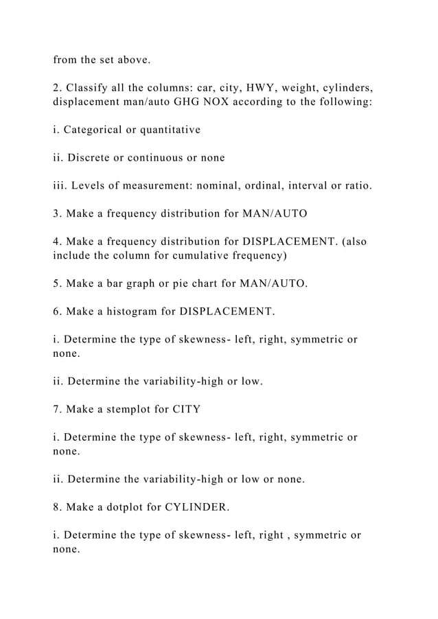 This project is made up of 4 different parts. The dataset for al | DOCX ...