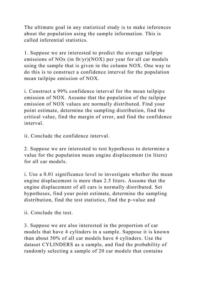 This project is made up of 4 different parts. The dataset for al | DOCX ...