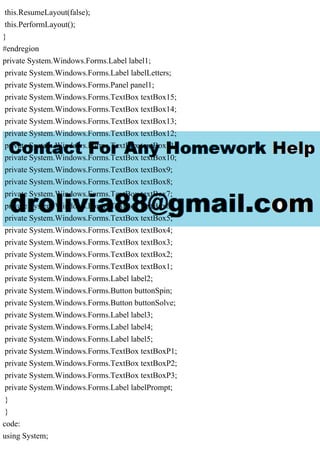 This project should be done in C# using Visual Studio - Windows Form.pdf