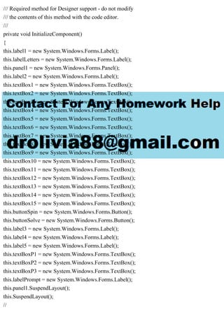 This project should be done in C# using Visual Studio - Windows Form.pdf