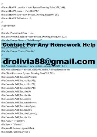 This project should be done in C# using Visual Studio - Windows Form.pdf