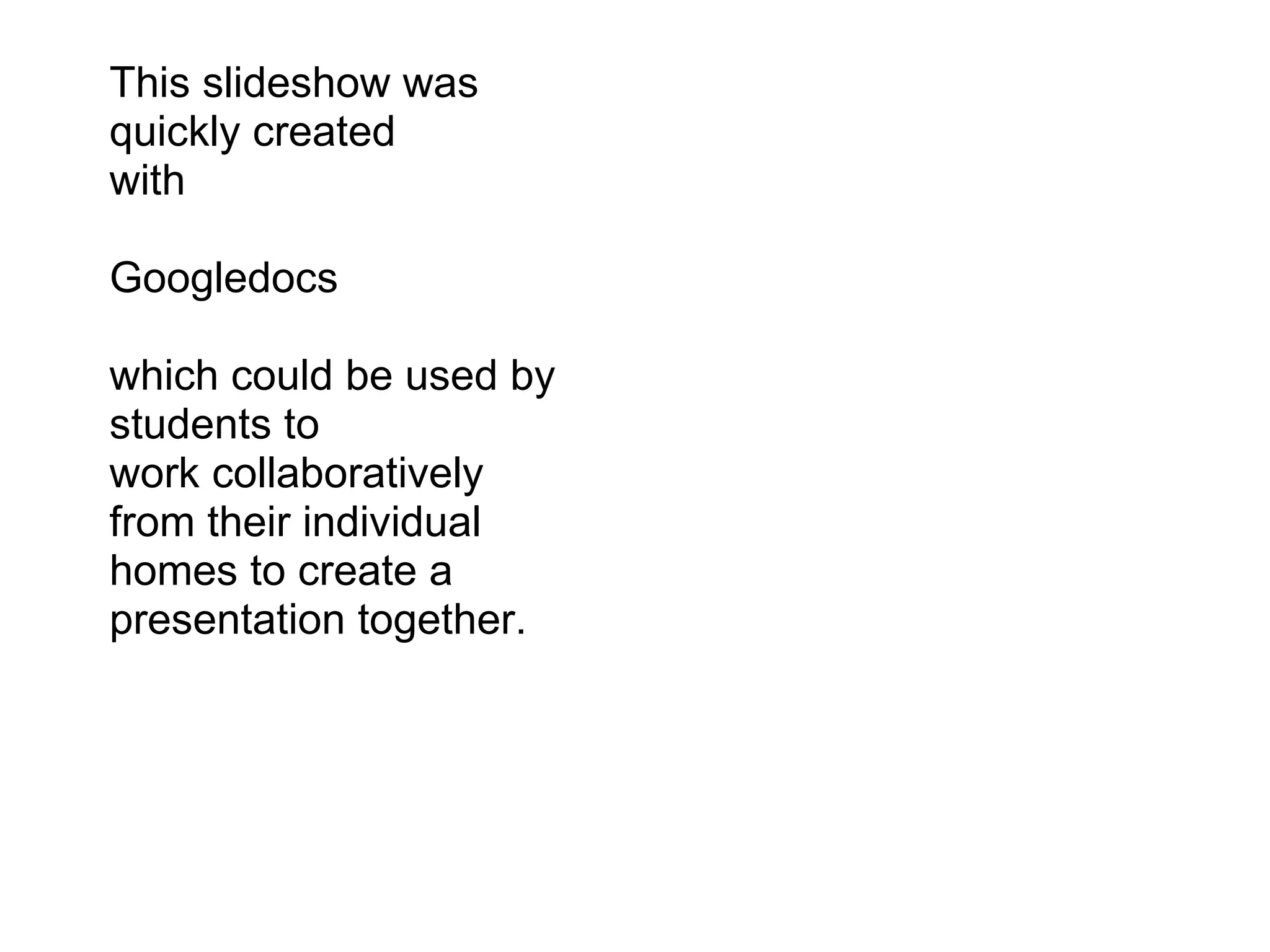 Slideshow Example | PPT