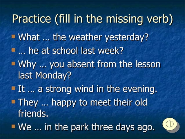 This special verb | PPT