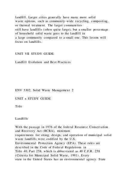 This unit has presented the evolution and best practices for solid | DOCX